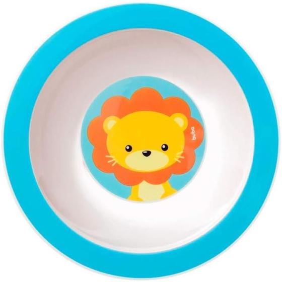 Prato Infantil Bebe Tigelinha Bowl Colorido Fundo Animal Fun Leãozinho ...