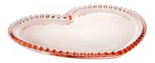 Prato Pearl Wolf Raso Coração Rosa Bolinha 25x22x2 - Wolff - Prato Raso ...