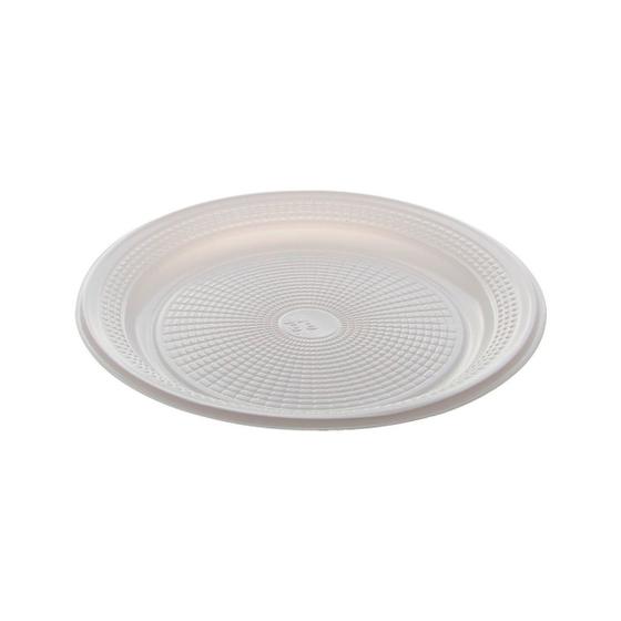 Prato Plástico Raso PS Branco Copobras 26cm 10und - Prato Descartável ...