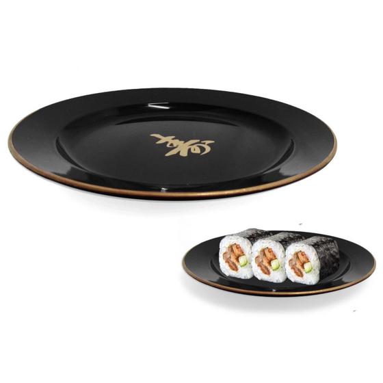 Prato Redondo 15,5 Cm para Sushi Preto Nihon Shikko - Pratos - Magazine ...