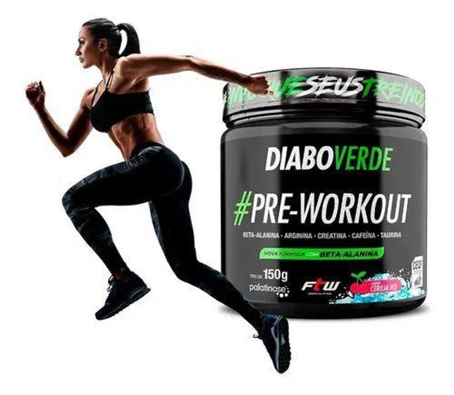 Pré Treino Alta Intensidade Diabo Verde Pre-workout Energia - FTW - Pré ...