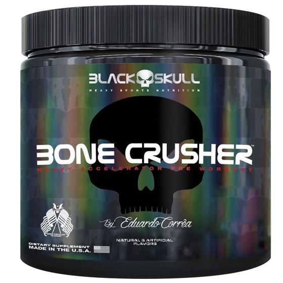 Pré Treino Bone Crusher 300g - Black Skull - Massa Muscular - Magazine Luiza