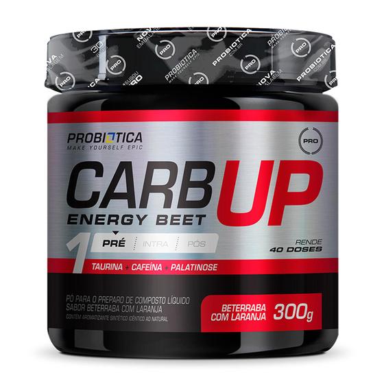 Pré-treino Carb Up Energy Beet - Probiótica - (300g) - Produtos para ...