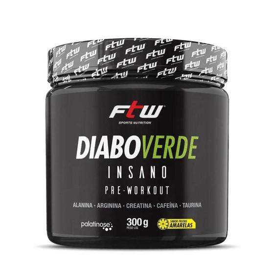 Pré Treino Diabo Verde 300g - FTW - Pré Treino - Magazine Luiza