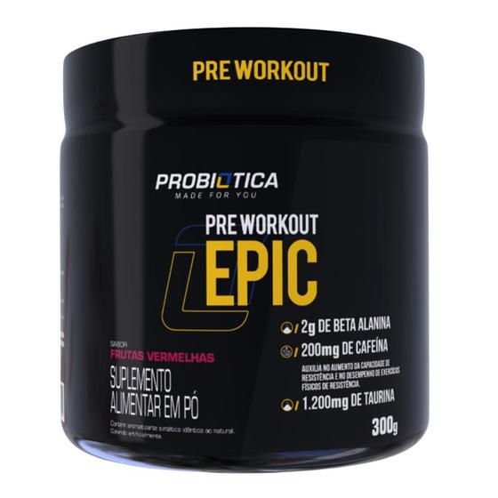 Pré Treino Epic Pré Workout - 300g - Probiotica - Probiótica - Pré ...