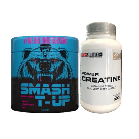 Pré treino smash t-up + creatina 300g powder bodybuilders - under labz ...