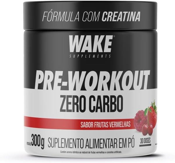 Pré Workout Wake ZERO CARBO COM CREATINA Pré Treino Sabor Frutas ...