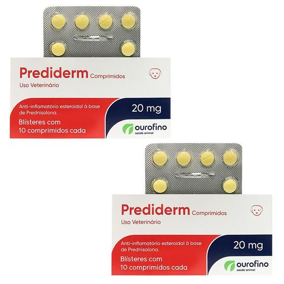 Prediderm 20mg kit 20 Comprimidos - Cartelas Avulsas + Bula - OUROFINO ...