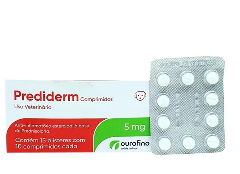 Prediderm 5MG - 10/Comprimidos CARTELA- OURO FINO - Anti-Inflamátório ...