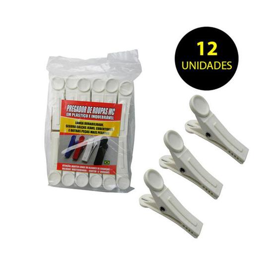 Pregador de Roupas Plástico C/12 unidades - MC - Prendedor de Roupa ...