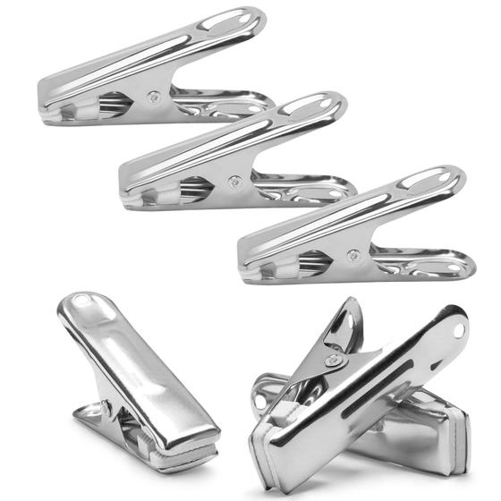 Pregador De Roupas Prendedor Aço Inox Resistente C/ 6 - Mimo Style ...