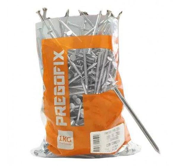 Prego Polido com cabeça 17 x 21 Pacote 1 Kg. Pregofix - Prego ...