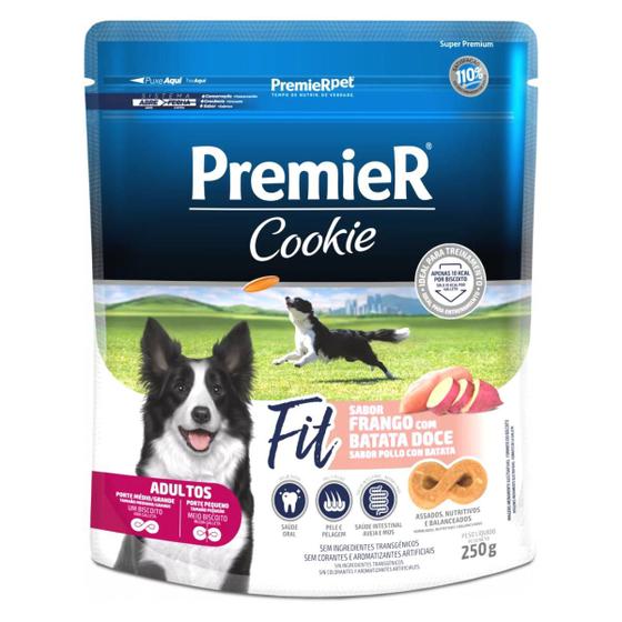 Premier cookie caes adultos fit frango com batata doce 250g ...