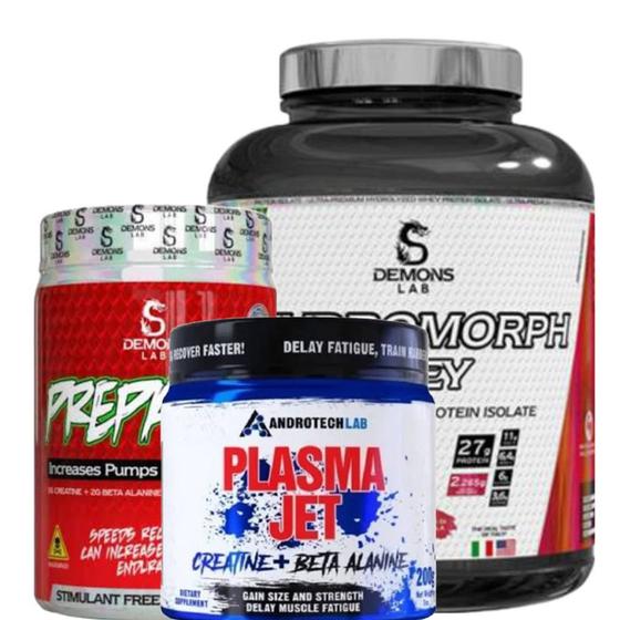 Prepared + hydromorph 5lb demons lab + plasma jet androtech lab ...