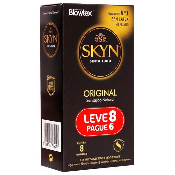 Preservativo Blowtex SKYN Original Caixa com 8 Camisinhas - Preservativo - Magazine Luiza