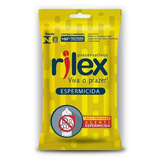 Preservativo espermicida c/3 und - rilex - Preservativo - Magazine Luiza