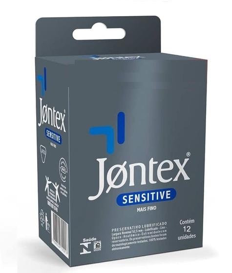 Preservativo Jontex Sensitive Caixa Display 12x3 Camisinhas mais fino ...