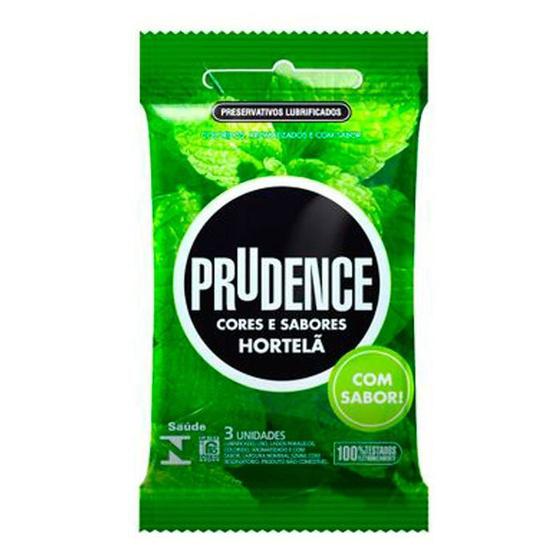 Preservativo prudence cor e sabor hortela c/3 uni - dkt - Preservativo ...