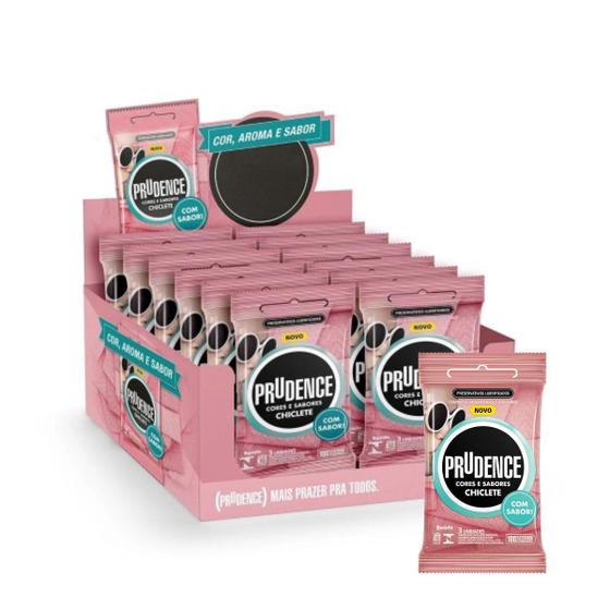 Preservativo Prudence Sabor Chiclete Caixa Com 12 Pacotes ...