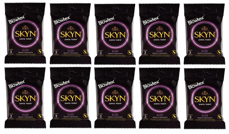 Preservativo Skyn Elite Extra Fino Sem Látex 10 Unidades 30 Preservativos - Blowtex ...