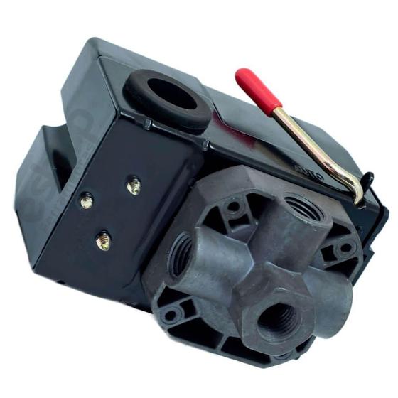 Pressostato Lefoo Para Compressor 135/175 Psi 4 Vias - Pressostato e ...