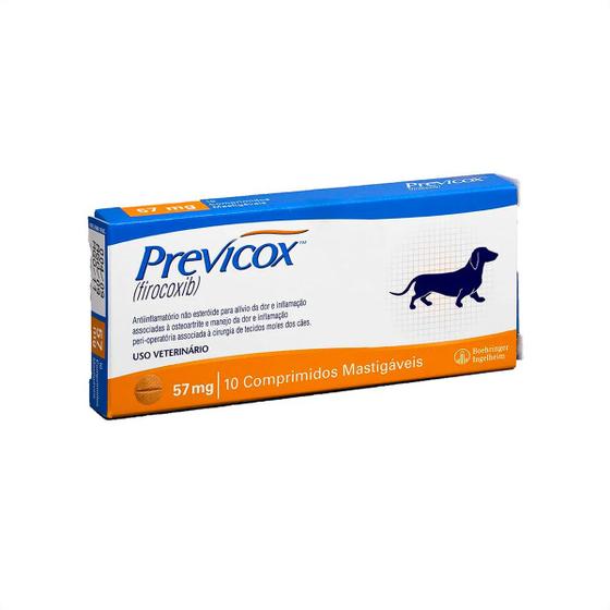 Previcox 57 mg Anti-Inflamatório Boehringer Ingelheim - 10 comprimidos ...