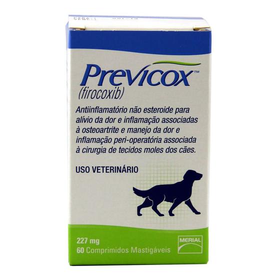 Previcox Dog 227mg 60 comprimidos Boehringer Anti-inflamatório Cães ...
