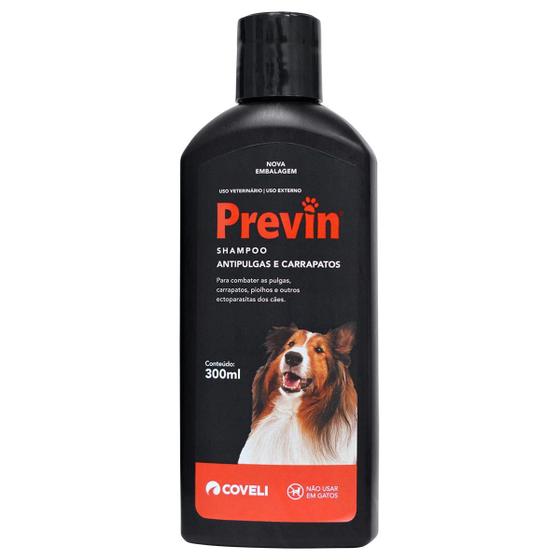 Previn Shampoo Antipulgas E Carrapatos Para Cães 300Ml - Coveli ...