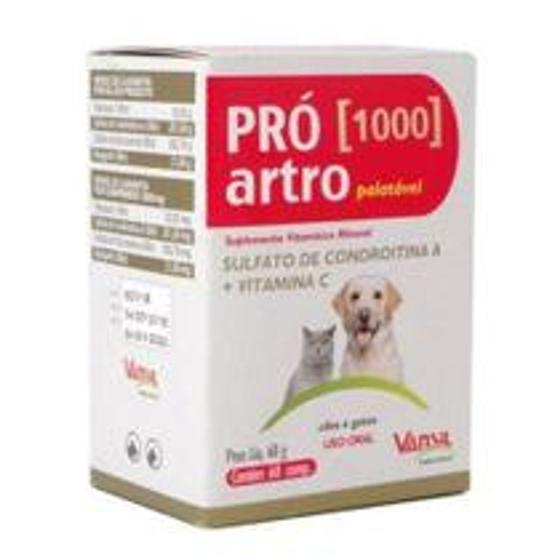 Pro artro 1000 palatavel cx 60 comprimidos - Vansil - Farmácia Pet ...