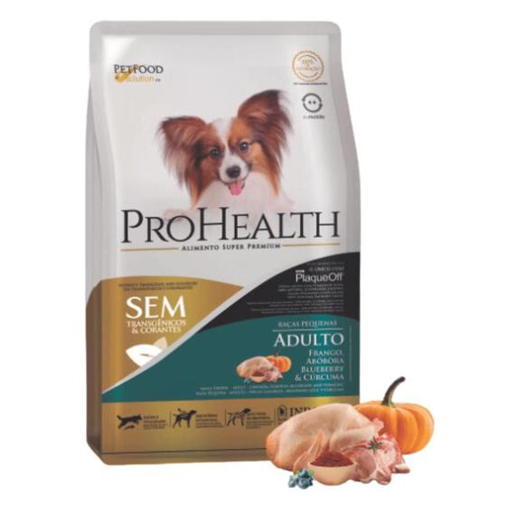 Pro health cães raças pequenas adulto frango vegetais 1,0 kg - PET FOOD ...