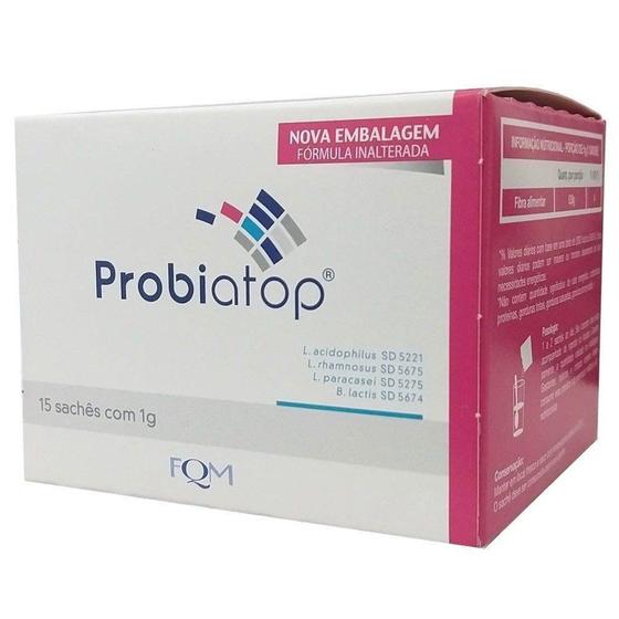 Probiatop 15 Sachês Cada sachê com 1g - Divcom S A - Lactobacilos ...
