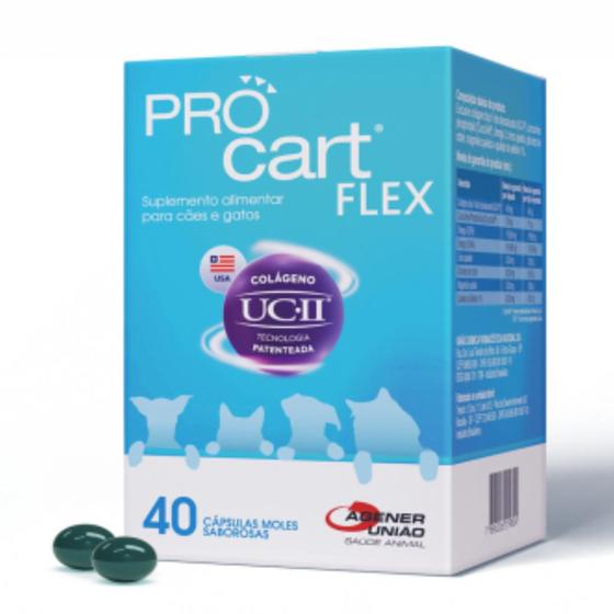 Procart Flex 40 Cápsulas - AGENER UNIAO - Vitaminas e Suplementos para ...