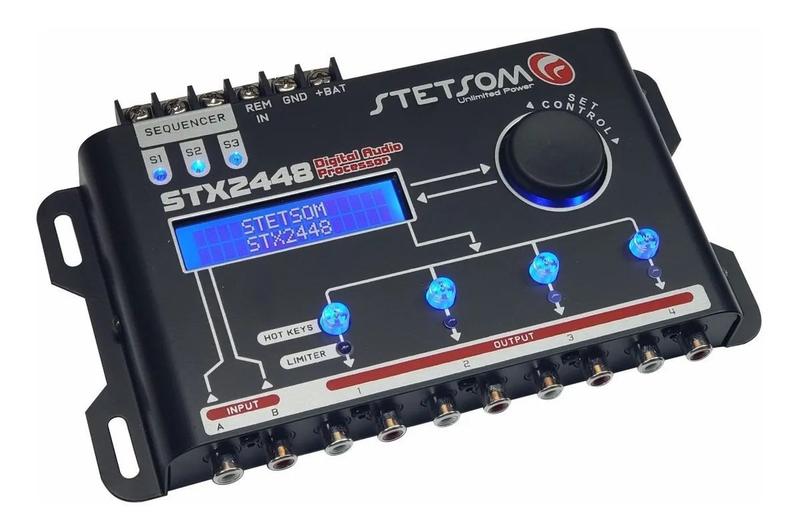 Processador Crossover De Áudio Digital Stetsom Stx2448 - Processador de ...