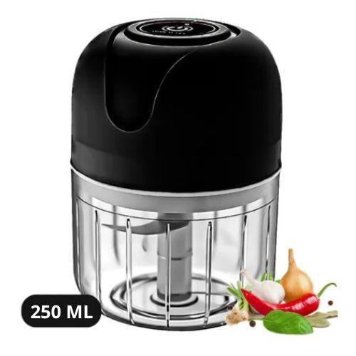 Processador de Alho e Alimentos Elétrico 250 ml Preto - Lion Concept ...