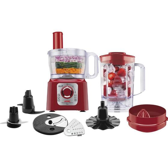 Processador De Alimentos Arno Multichef 7 Em 1 Vermelho 127V ...