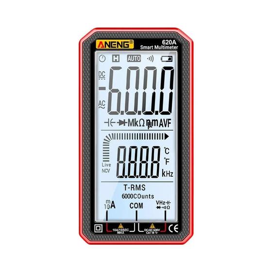 Profissional ANENG 620A Multímetro Digital AC DC Tensão Capacitância ...