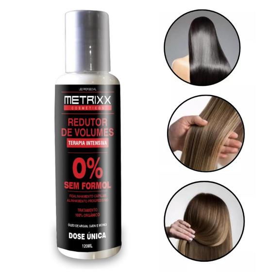 Progressiva Dose Única Sem Formol Profissional Metrixx 120ml - Metrixx ...