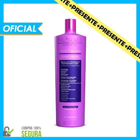 Prohall Escova Progressiva Select Blond para Loiras 1 Litro ...