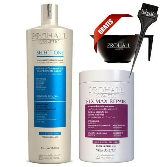 Prohall Progressiva Select One 1 L + Btx Max Repair 1 Kg - Cuidados com ...