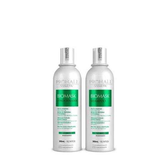 Prohall Shampoo + Condicionador Ultra Hidratante Biomask 300ml - Kit ...