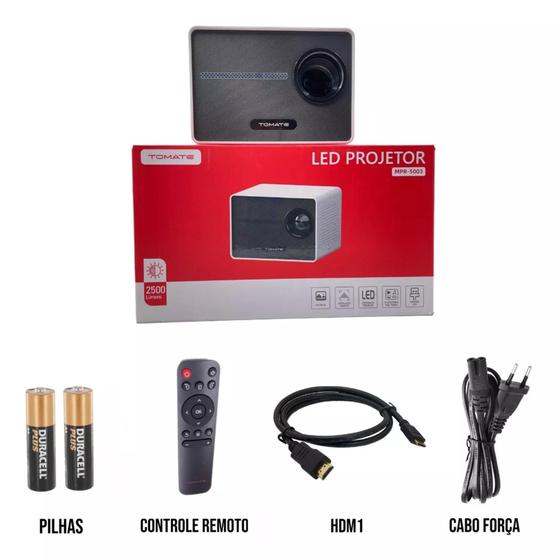 Projetor Data Show 2500lm Tomate Mpr5003 Hdmi Usb Full Hd - Projetor ...
