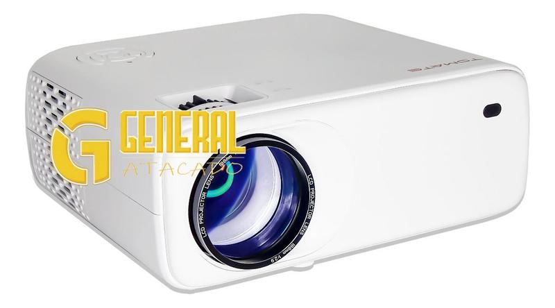 Projetor Data Show 3500 Lumens Led Hdmi Vídeo Hd Cor Branco Voltagem ...