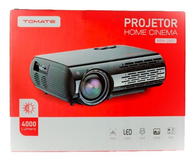 Projetor Datashow 4000 Lumens Led Para Escola Igrejas Evento Cor Preto - IMP - Projetor ...
