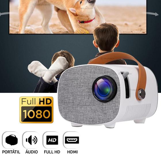 Projetor De Imagens Full HD Portátil Compacto Cinema em Casa - Project ...
