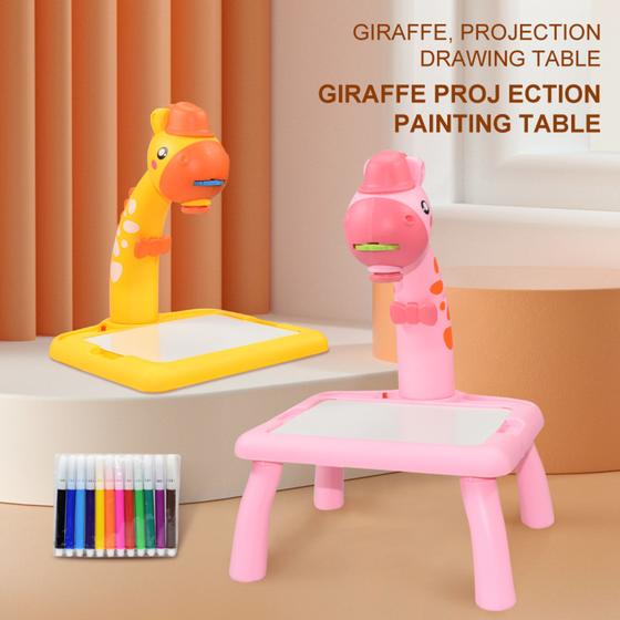 Projetor De Mesa Infantil Desenho Brinquedo Educativo - DT - Mesa ...