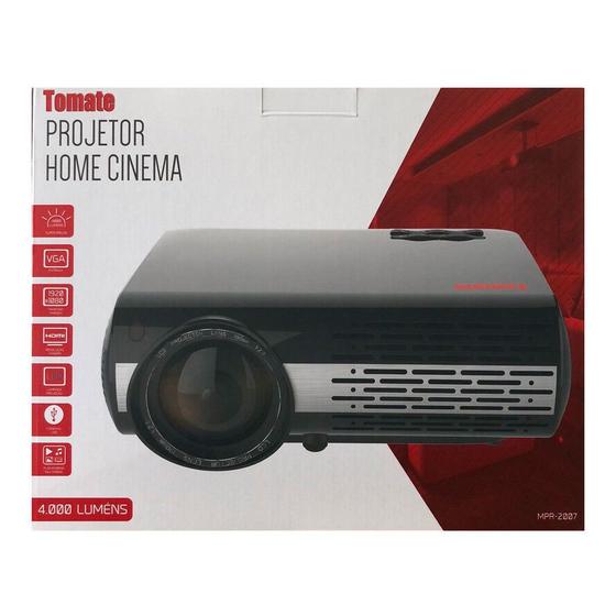 Projetor Led 4000 Lumens Home Cinema Tomate MPR-2007 - Projetor ...