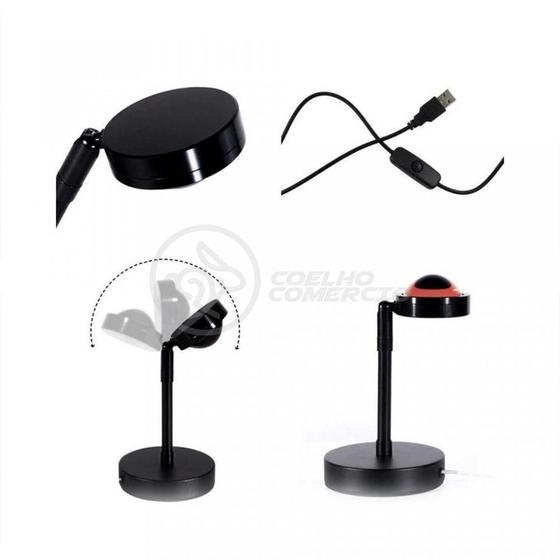 Projetor Mini Ring Light Sunset Tik Tok Usb Pôr Do Sol Nº5 - AQUILAE ...