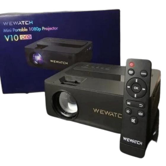 Projetor Retroprojetor Datashow V10 Pro 11000 Lumens 4k - Wewatch - Projetor - Magazine Luiza