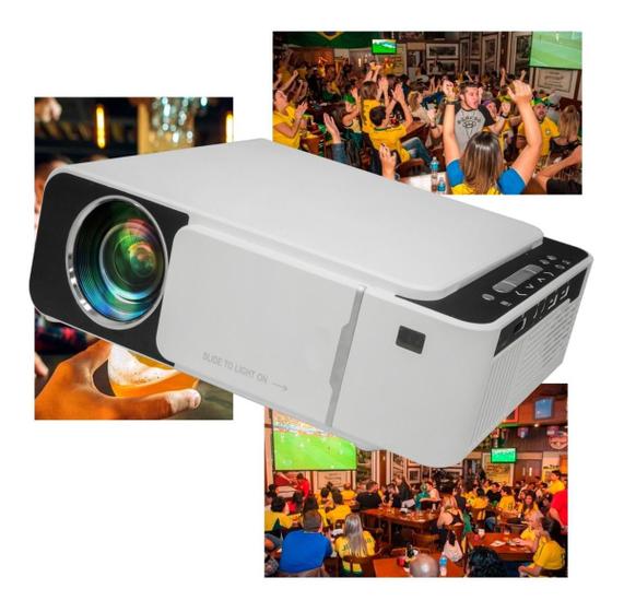 Projetor T5 Led Espelhamento Celular Wifi 2500 Lúmens Bivolt Cor Branco Voltagem 110V/220V - IMP ...