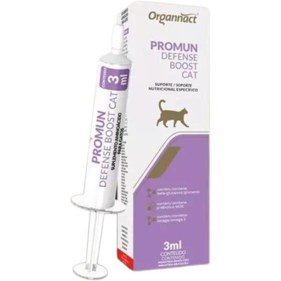 Promun Defense Boost Cat Organnact Suplemento Imunidade 3ml - Vitaminas ...